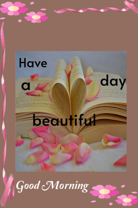 Brown Joyful Good Morning Poster Template | PosterMyWall