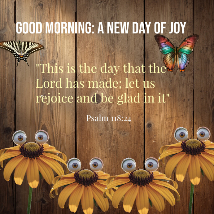 Brown Joyful Good Morning Quotes Instagram Post Template | PosterMyWall