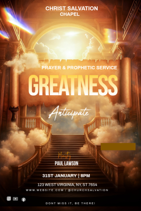Brown Joyful Greatness Poster Template | PosterMyWall