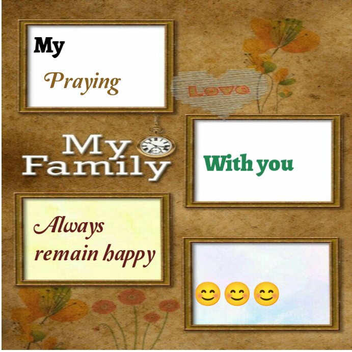 Brown Joyful Happy Family Instagram Post Template | PosterMyWall