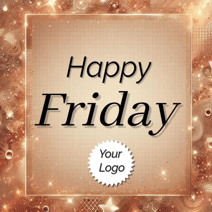 Brown Joyful Happy Friday Instagram Post Template | PosterMyWall