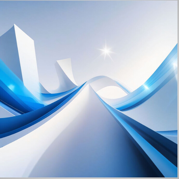 Copy of Blue and White Abstract Wave Design – Futuristic 3D Background ...
