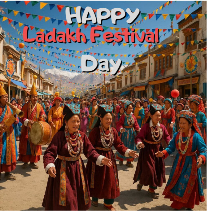 Brown Joyful Happy Ladakh Festival Day Instagram Post Template ...