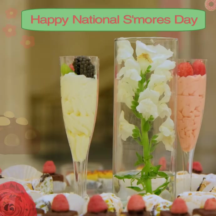 Brown Joyful Happy National S'mores Day Insta Template | PosterMyWall