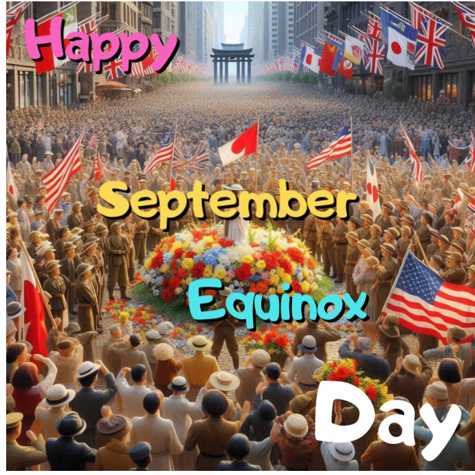 Brown Joyful Happy September Equinox Day Instagram Post Template ...