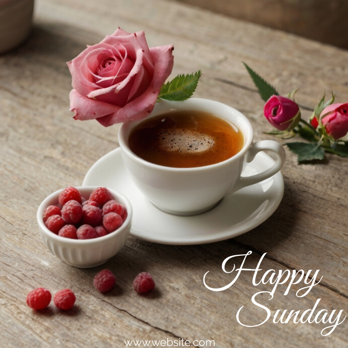 Brown Joyful Happy Sunday Instagram Post Template | PosterMyWall