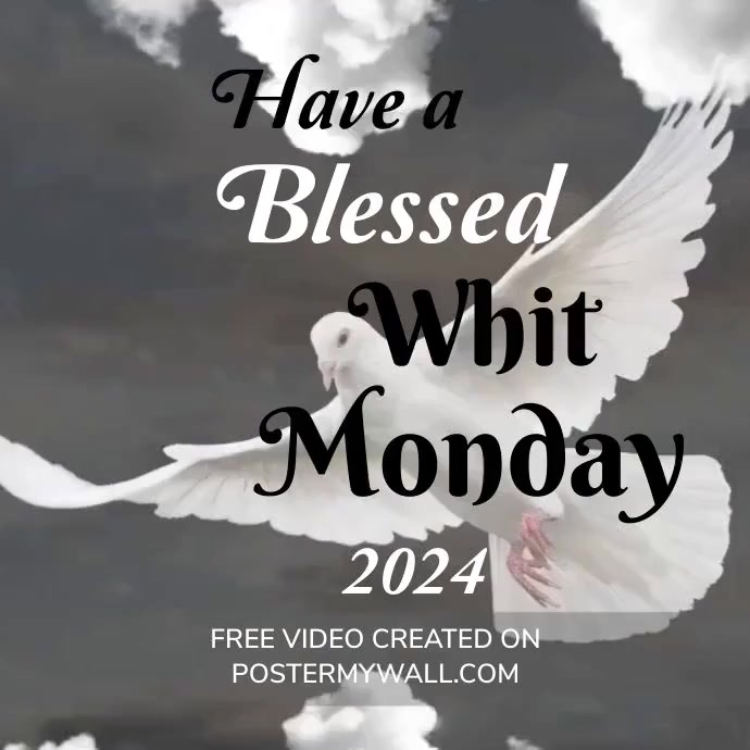 Brown Joyful Happy Whit Monday Instagram Pos Template | PosterMyWall