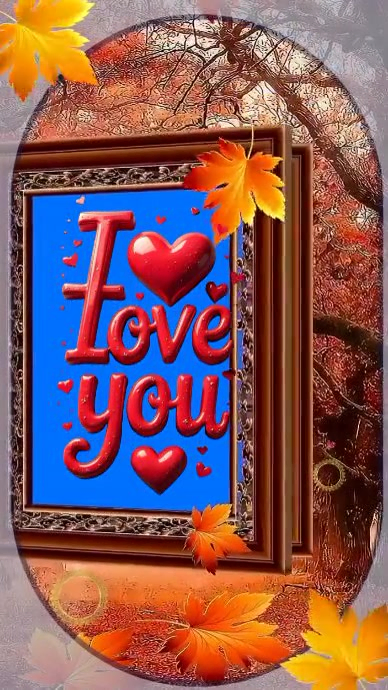 Brown Joyful I Love You Frame Instagram Reel Template | PosterMyWall