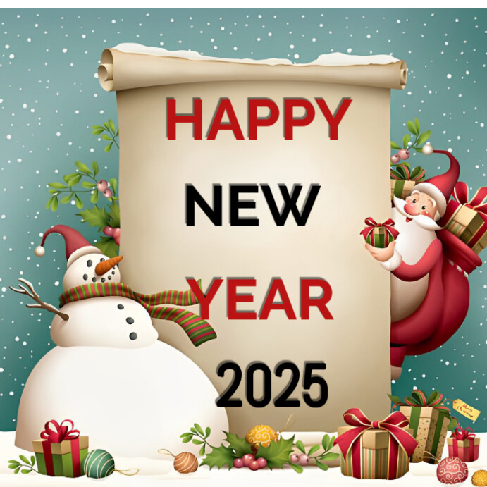 Brown Joyful Instagram Post Happy New Year Template | PosterMyWall