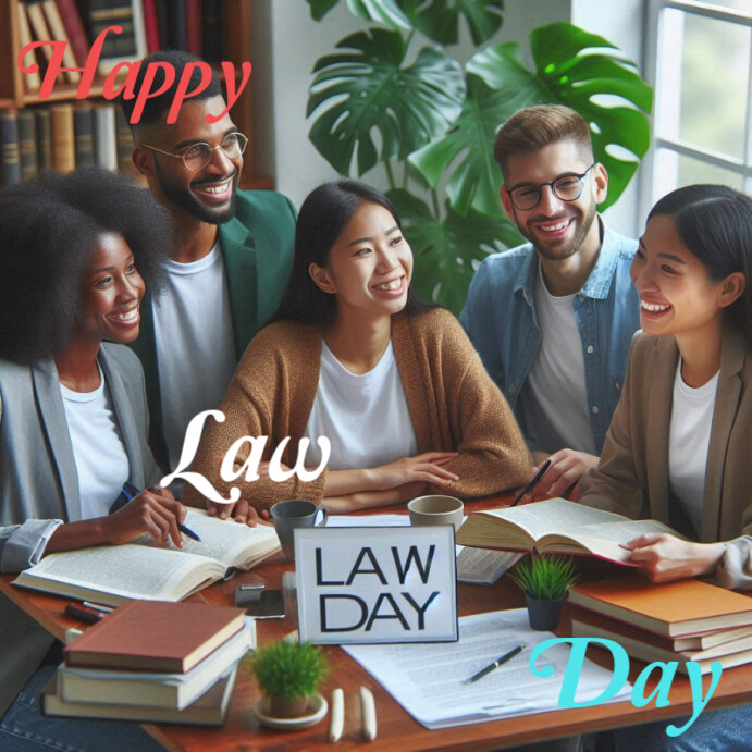 Brown Joyful Law Day Instagram Post Template | PosterMyWall