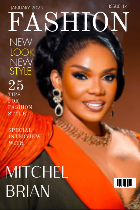 Brown Joyful Magazine Cover Design Poster Template | PosterMyWall