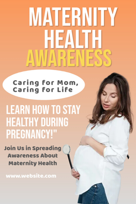 Copy of Brown Joyful Maternity Health Awareness Poster | PosterMyWall