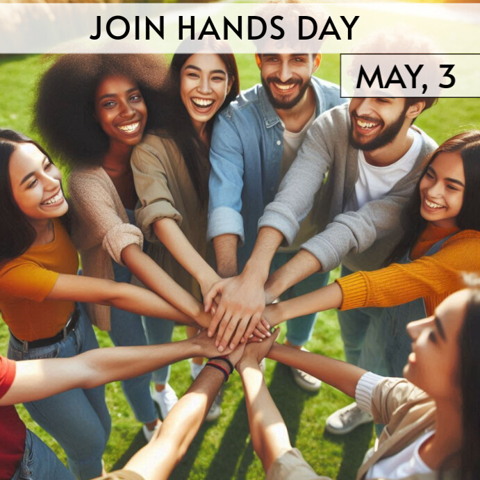 Copy of Brown Joyful National Join Hands Day Instagram Post | PosterMyWall