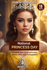 National princess day flyer Template | PosterMyWall