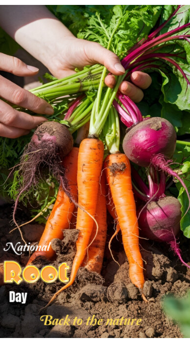 Brown Joyful National Root Day Design Template Instagram Story ...