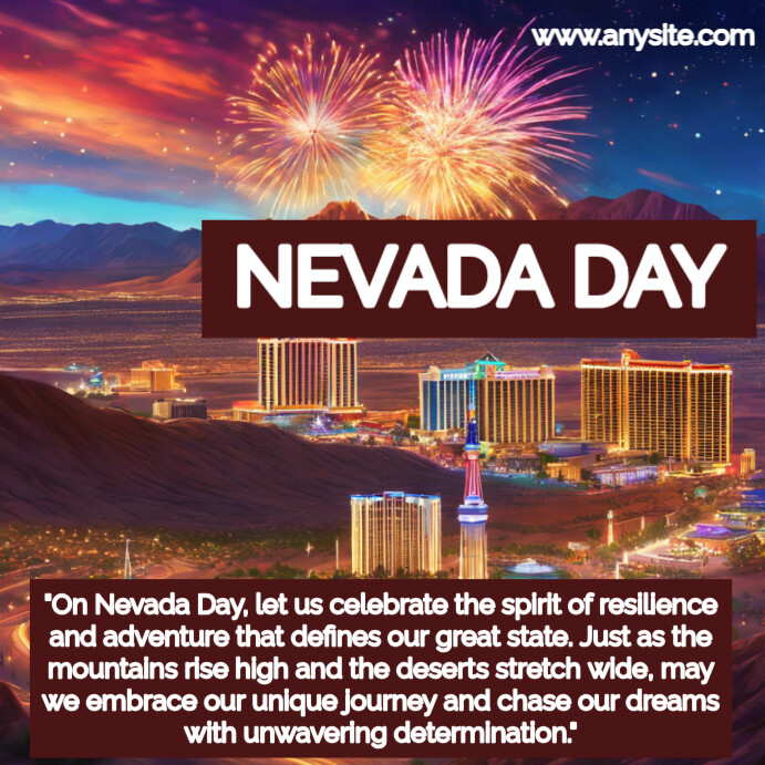 Copy of Brown Joyful Nevada Day Instagram Post Instagram Post ...
