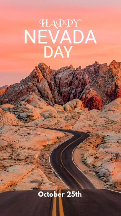 Copy of Brown Joyful Nevada Day Instagram Story | PosterMyWall