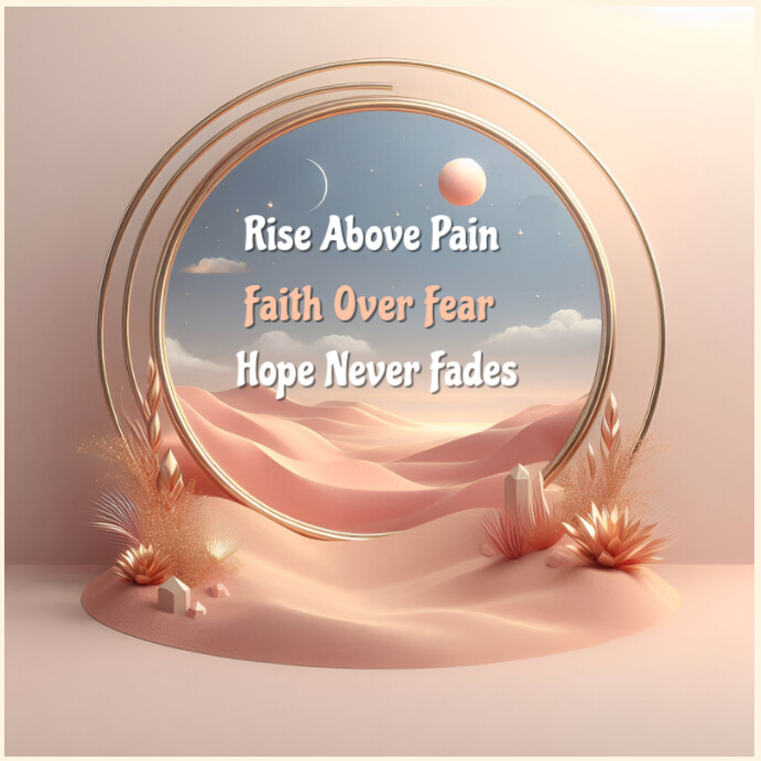 Modèle Brown Joyful Peach Inspirational Quote Instagram Post | PosterMyWall