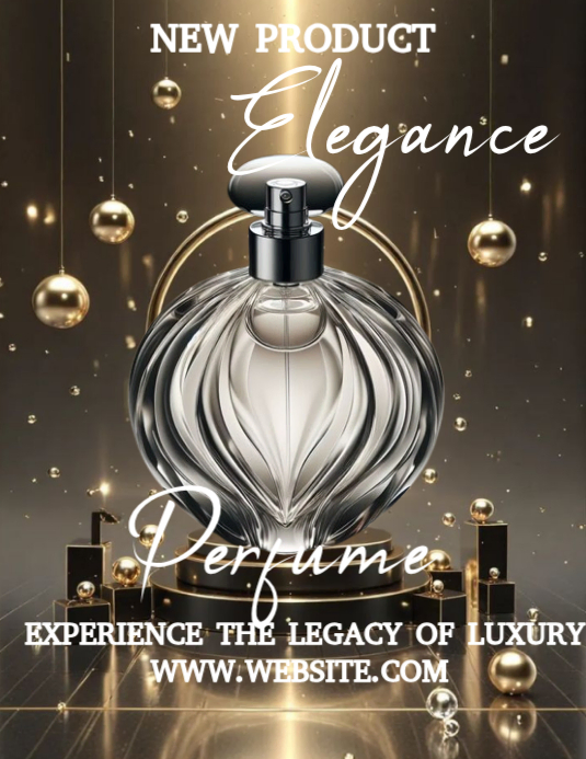 Plantilla de Brown Joyful Perfume Product Flyer | PosterMyWall