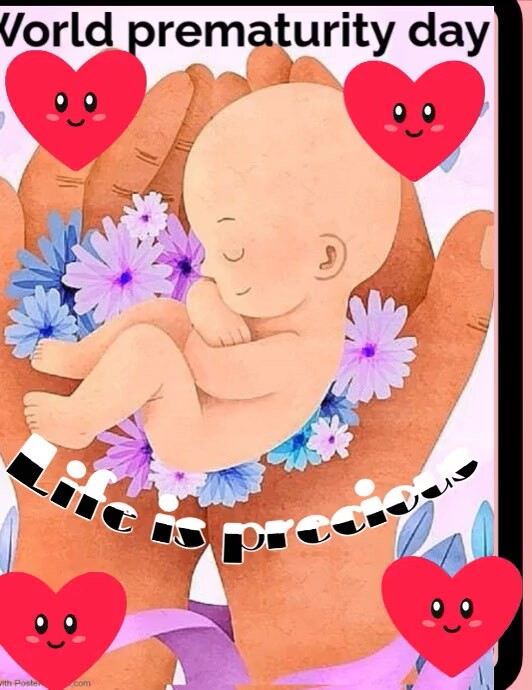 Brown Joyful Premature Flyer (us Letter) Template | PosterMyWall