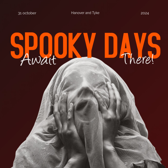 Brown Joyful Spooky Days Instagram Post Template | PosterMyWall