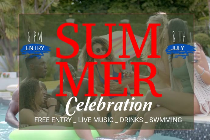 Brown Joyful Summer Poster Template | PosterMyWall