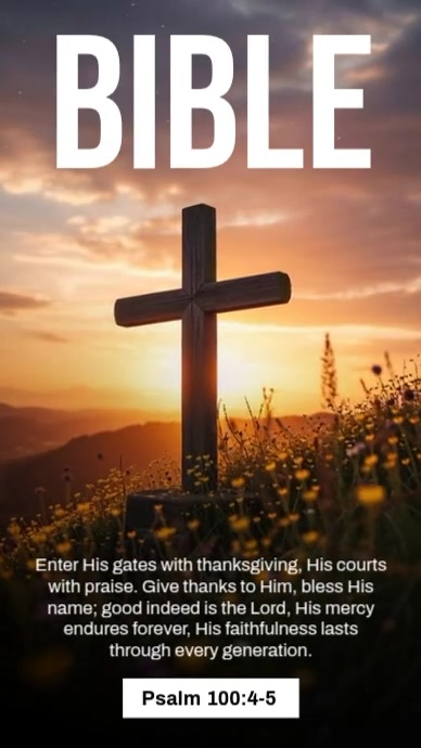 Brown Joyful Thanksgiving Bible Verses Instagram Story Template | PosterMyWall