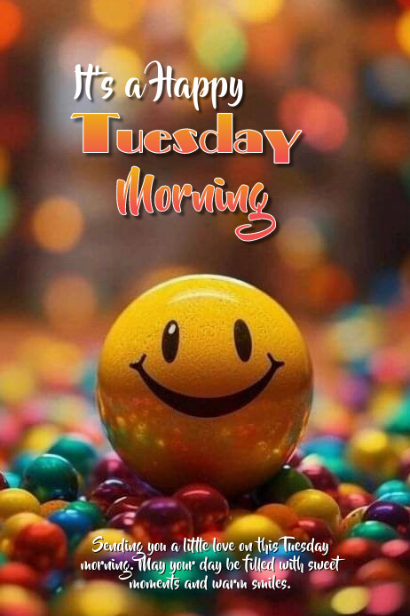 Copy of Brown Joyful Tuesday Morning Banner 4' × 6' | PosterMyWall