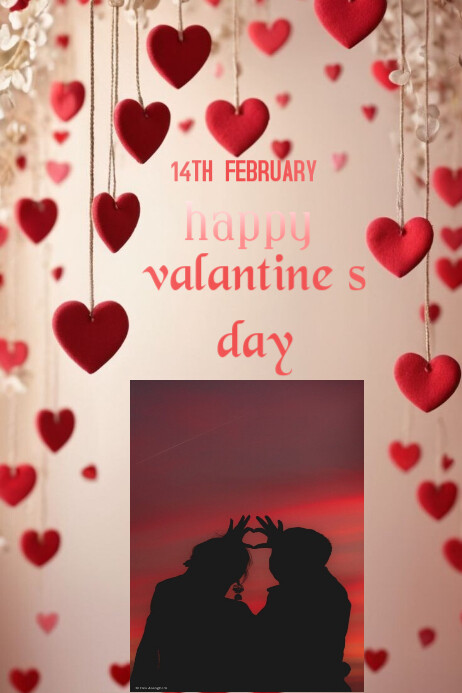 Brown Joyful Valantine Poster Template | PosterMyWall