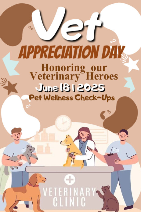 Copy of Brown Joyful Vet Appreciation Day Poster | PosterMyWall