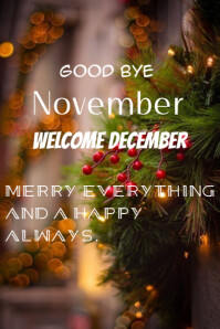 welcome TO December Template | PosterMyWall