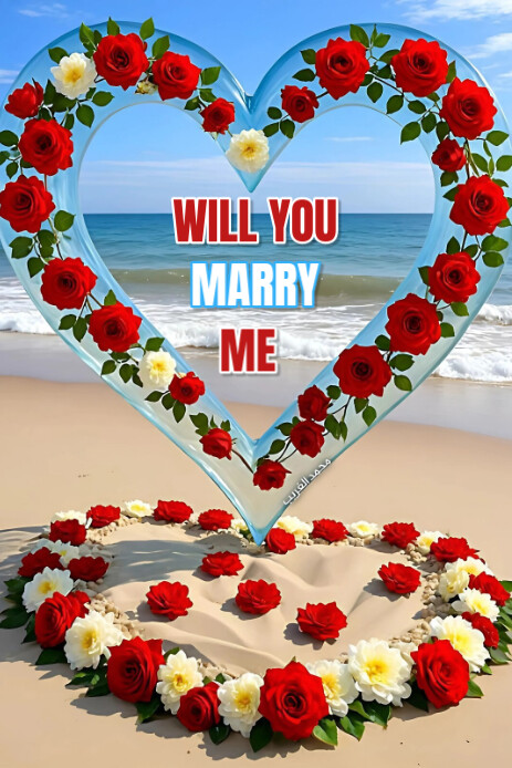 Plantilla de Brown Joyful Will You Marry Me? Pinterest Graphic ...