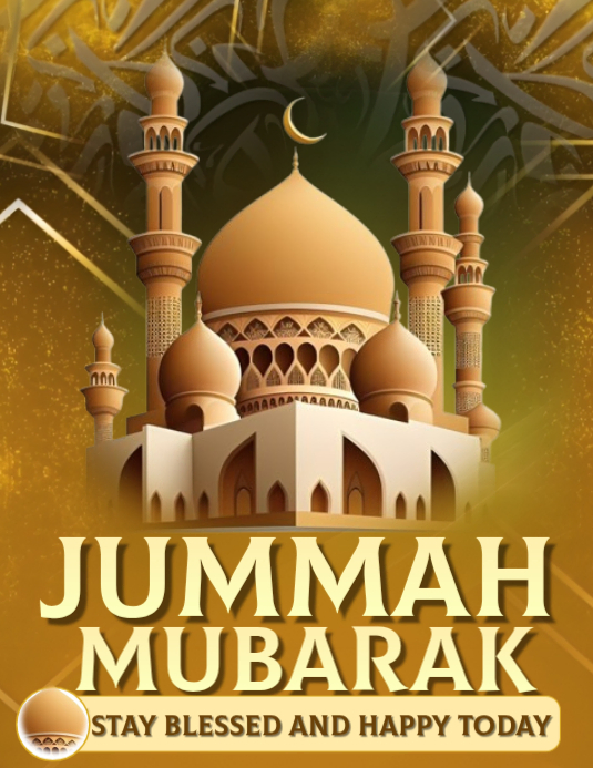 Copy of Brown Jummah Mubarak Flyer | PosterMyWall