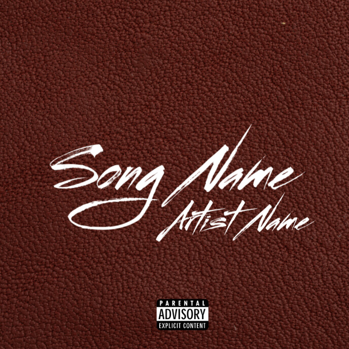 Plantilla de Brown Leather Texture Mixtape Cover Album Cover | PosterMyWall