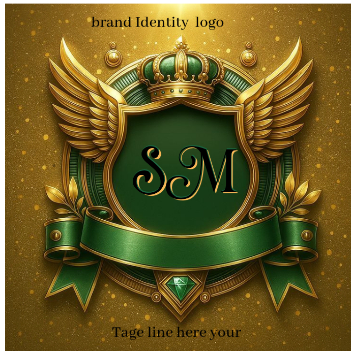 Brown Letter Sm Brand Identity Logo Logo Template | PosterMyWall