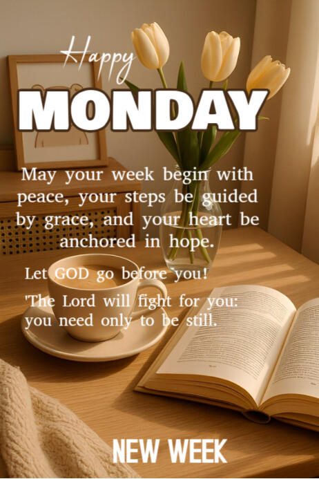 Brown List-based Happy Monday Motivation Poster Template | PosterMyWall