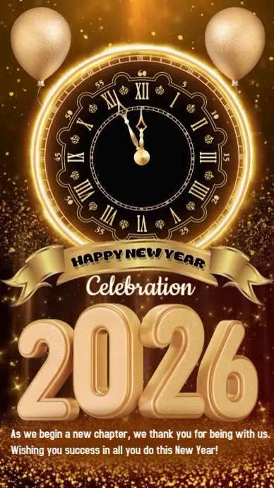 Brown List-based New Year Celebration Instagram Reel Template ...