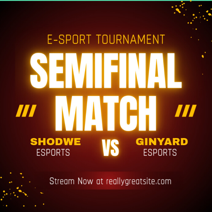 Brown List-based Semifinal Match Instagram Post Template | PosterMyWall