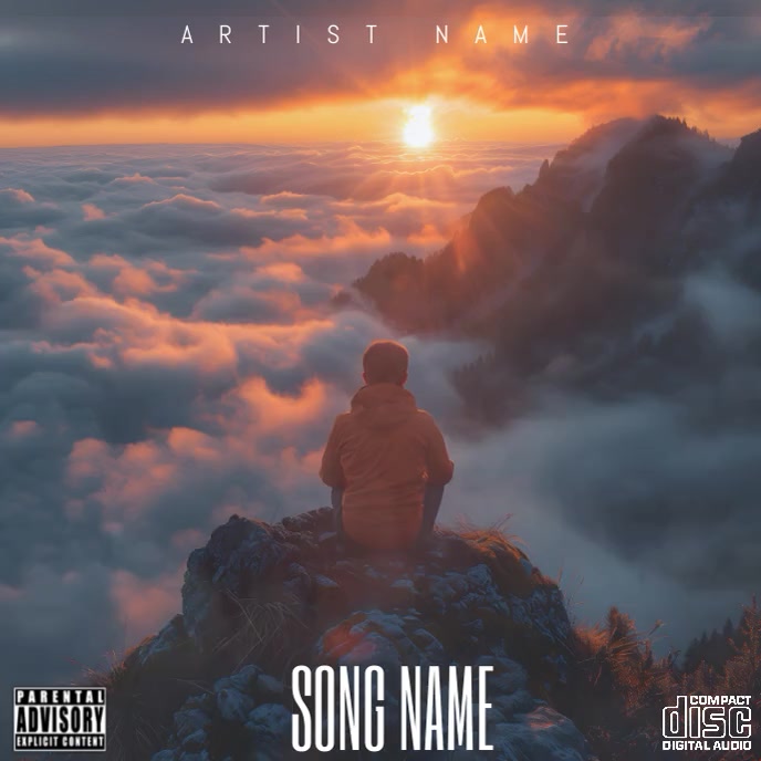 Brown Lonely Sad Music Album Cover Album Cov Template | PosterMyWall