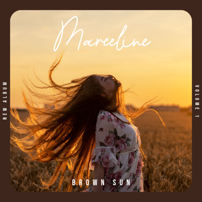 Brown Marceline Album Cover Template | PosterMyWall