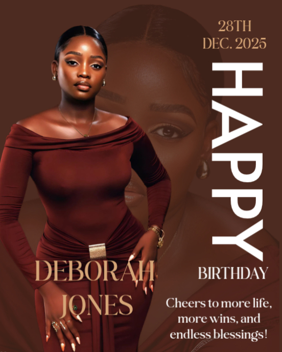 Plantilla de Brown Maximalist A Queen’s Radiance: Deborah’s Day ...