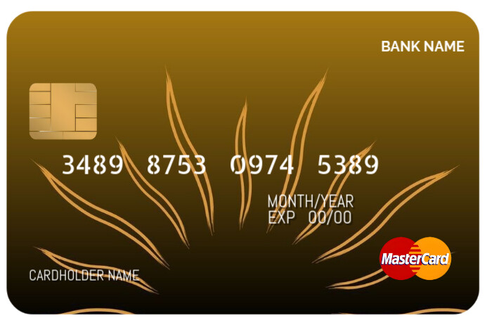 Copy of Brown Maximalist Bank Credit Debit Atm Card Poster | PosterMyWall