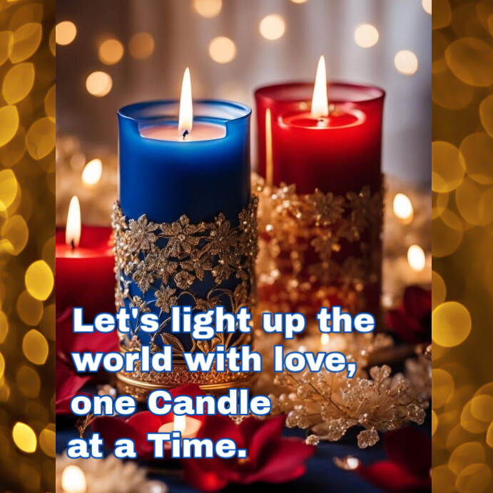 Copy of Brown Maximalist Candle Day Instagram Post | PosterMyWall