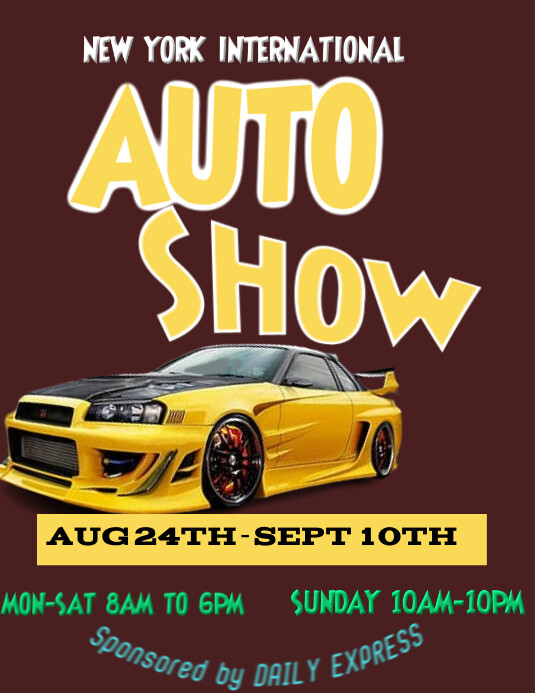 Copy of Auto show | PosterMyWall