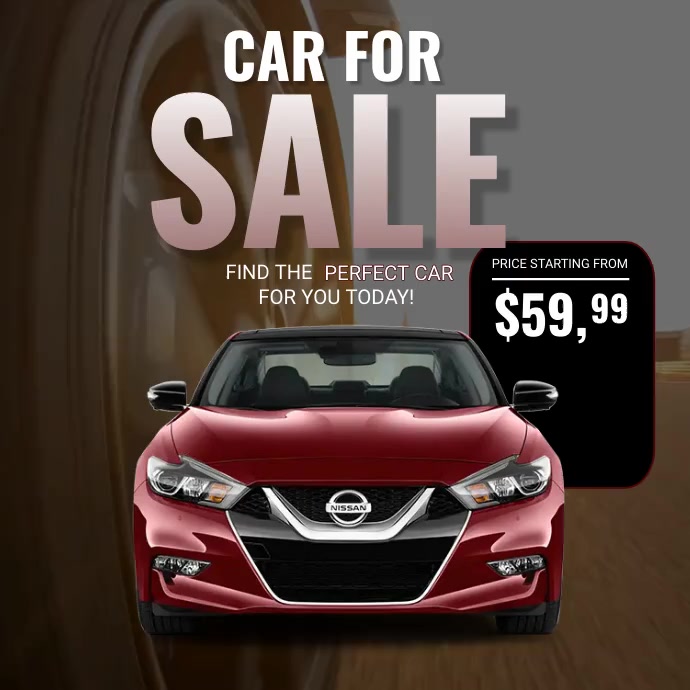 Copy of Brown Maximalist Car For Sale Instagram Post | PosterMyWall