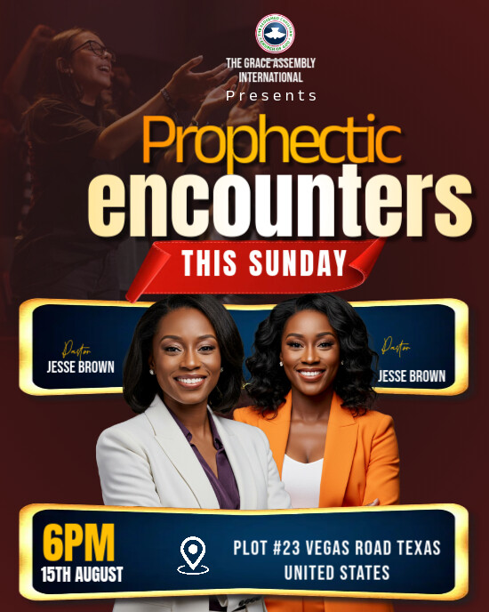 Brown Maximalist Church Flyers Instagram Portrait Template | PosterMyWall