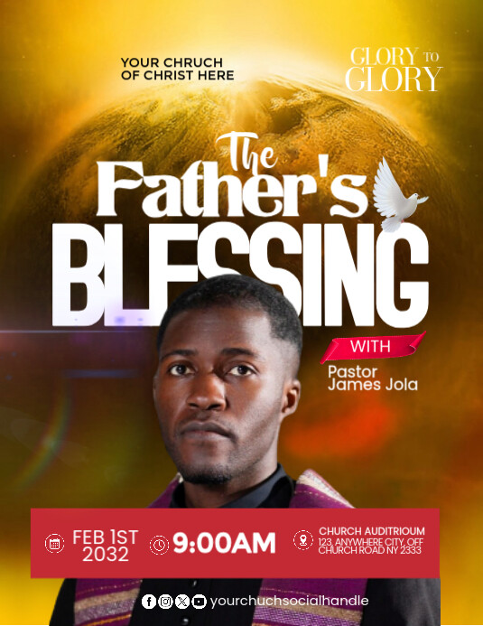 Copy of Brown Maximalist Church Program Flyer (us Letter) | PosterMyWall