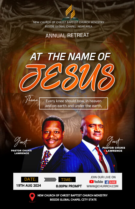 Modèle Brown Maximalist Church Programs Invitation T | PosterMyWall