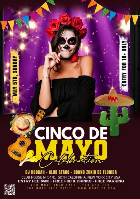 Copy of Brown Maximalist Cinco De Mayo A1 | PosterMyWall