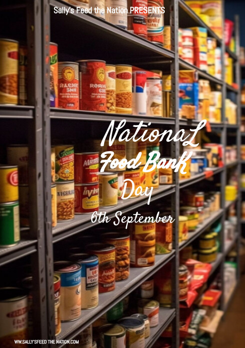 Modèle Brown Maximalist Colorful National Food Bank | PosterMyWall